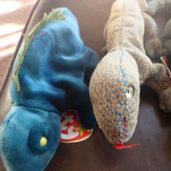 Ty | Toys | 6 Beanie Babies Reptiles Insects Iguana Lizard Alligator ...